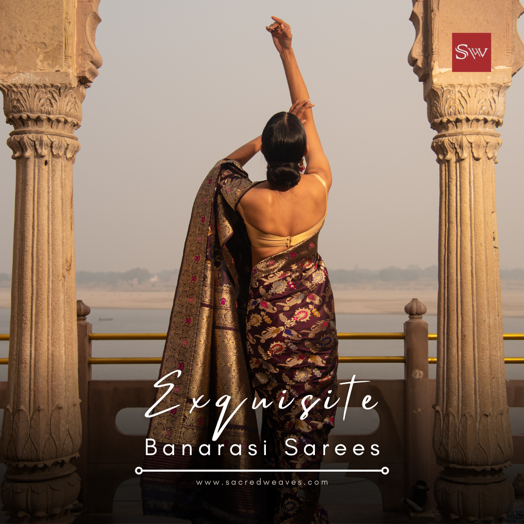 Shyamal - Black Color Banarasi Sarees Collection by Sacred Weaves ...