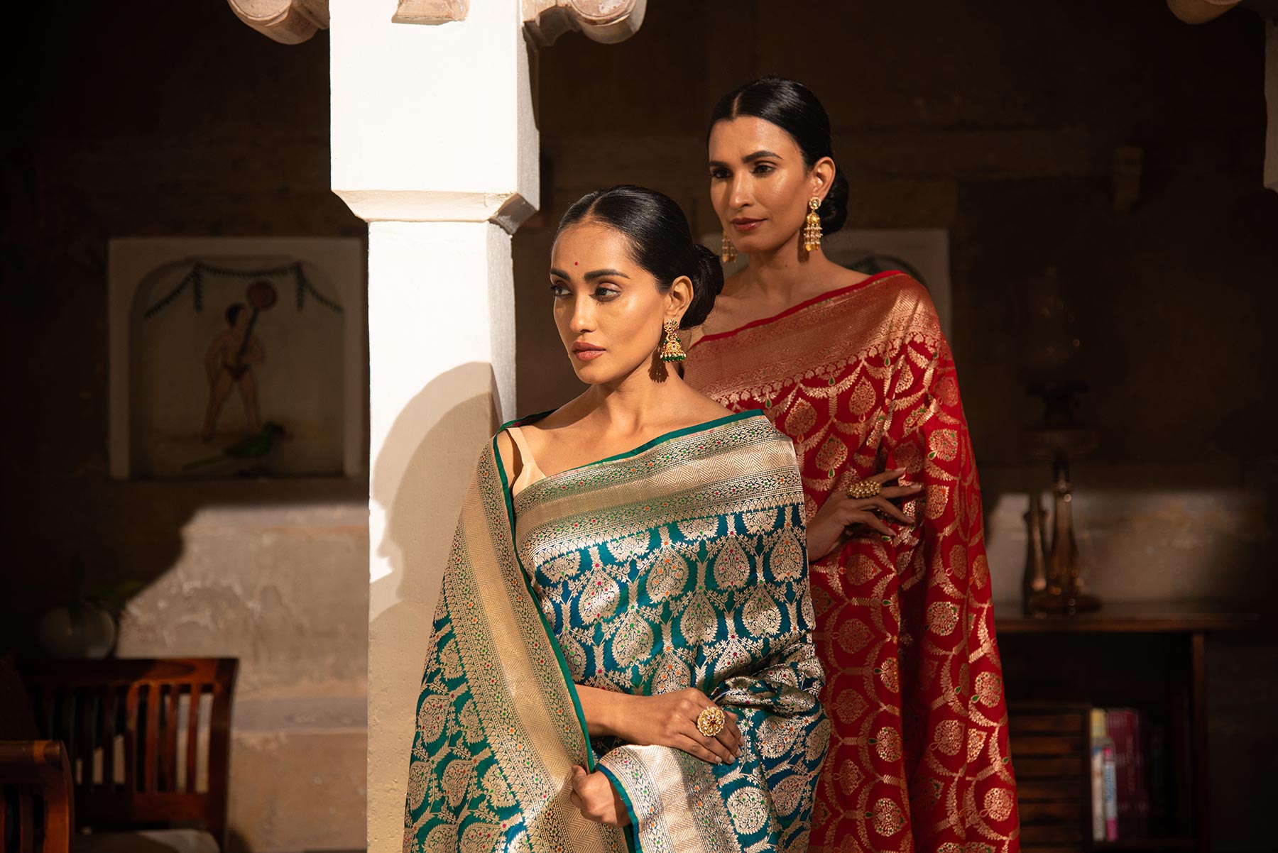 Shop Handwoven Banarasi Sarees Online - Sacred Weaves