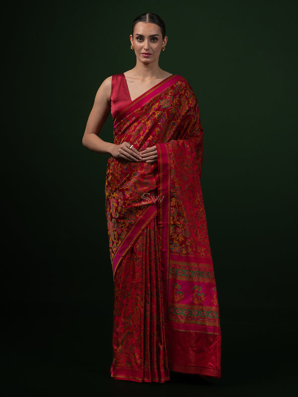 Tanchoi Silk Sarees - Shop Banarasi Tanchoi Silk Saree Online - Sacred ...