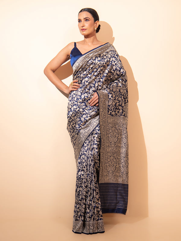 Buy Banarasi Brocade Silk Sarees Online - Sacred Weaves