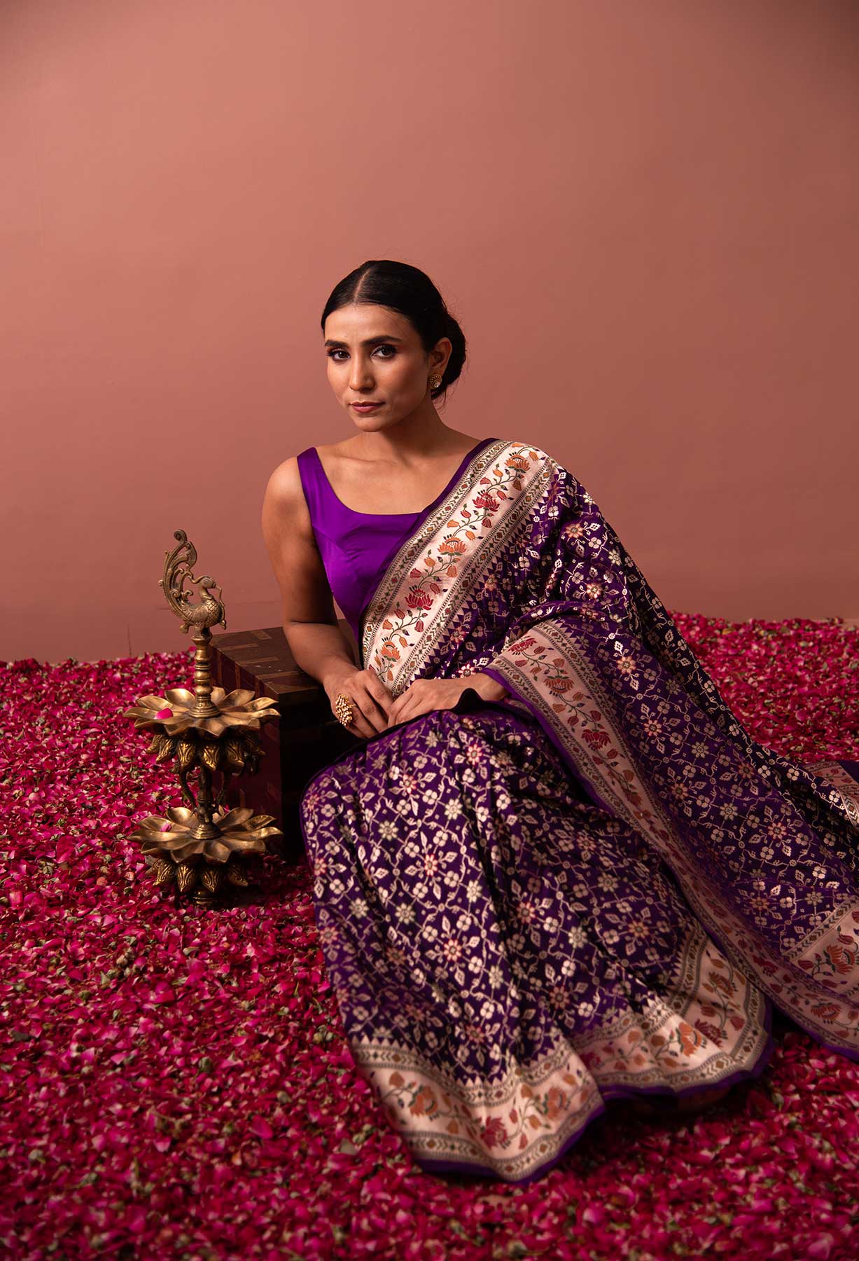 Shop Exquisite Handwoven Pure Banarasi Sarees Online - Sacred Weaves